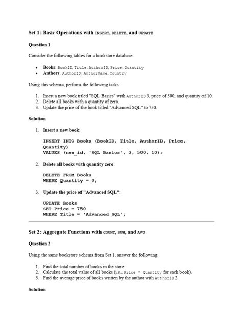 Practice Set Sql Pdf Sql Computer Data
