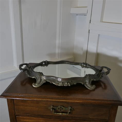 Rococo Style Silver Plated Sideboard Mirror Tray For Sale At Pamono
