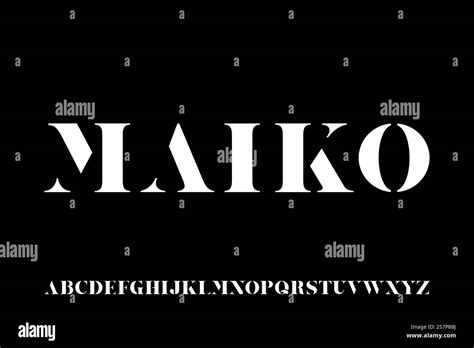 Abstract Elegant Luxury Typeface Design Vector Stock Vector Image And Art Alamy