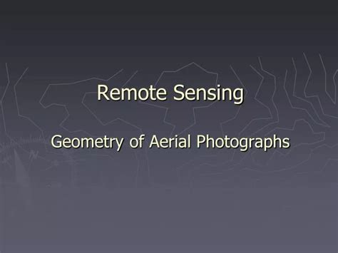 PPT Remote Sensing Geometry Of Aerial Photographs PowerPoint Presentation ID