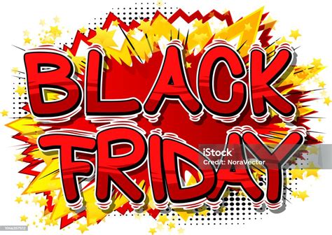 Ilustración De Black Friday Frase De Estilo Cómic Y Más Vectores Libres