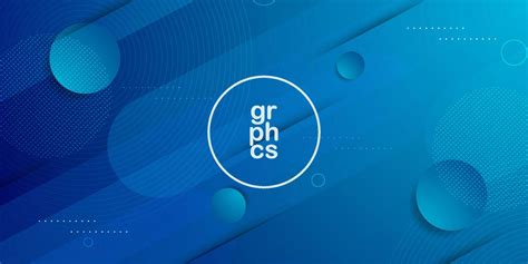 Dynamic Abstract Dark Blue Gradient Illustration Geometric Background With Simple Circle Pattern