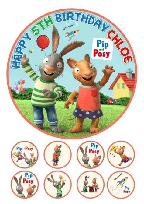 Pip And Posy Cake Topper