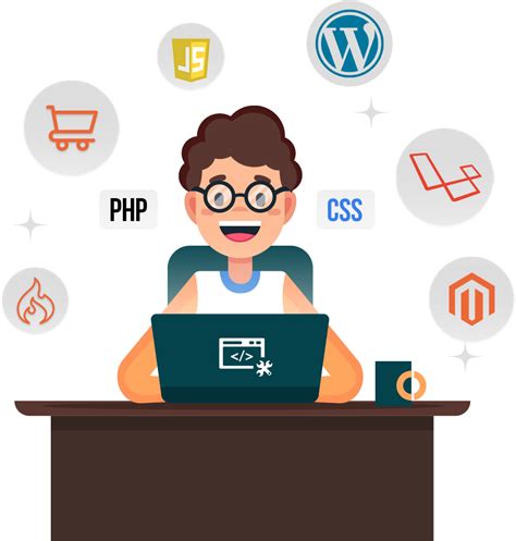 Download Web Developer Cartoon Workspace