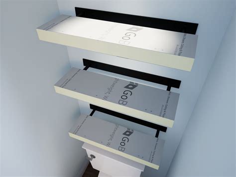 Floating Shelf Brackets Ready To Tile Free Floating Shelf The