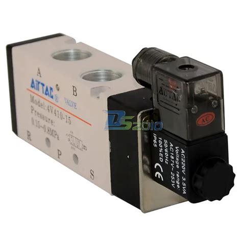 Good Quality 1 2 AC 220V 5 Way 2 Position Pneumatic Electric Solenoid