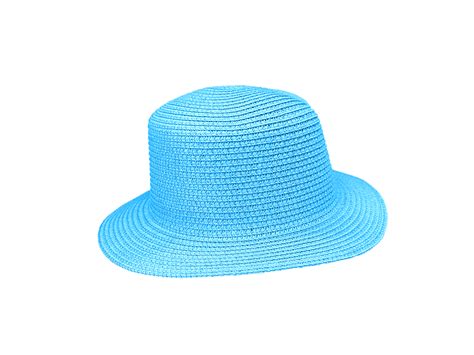 azul vintage Palha chapéu isolado png transparente PNG