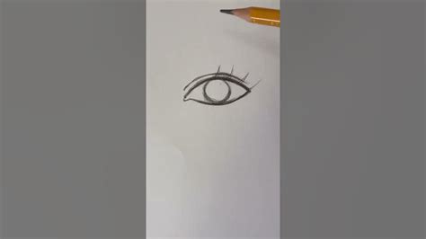 Как красиво нарисовать глаз Shorts Youtube