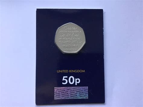 Brexit Carded Uncirculated 2020 50p Coin Etsy Uk