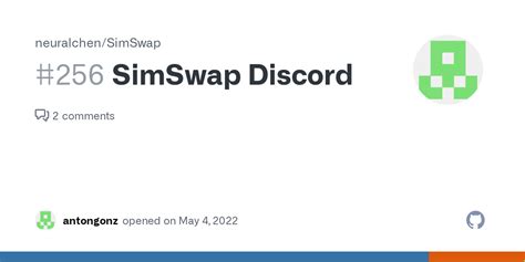 Simswap Discord · Issue 256 · Neuralchensimswap · Github