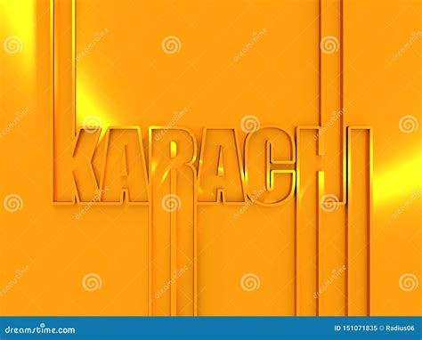 Karachi City Name Stock Illustration Illustration Of Message 151071835