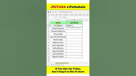 Midfunction Shorts Short Shortvideo Shortvideos Formula Excel Formula1 Excelformula