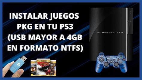 COMO INSTALAR JUEGOS PKG EN TU PS MAYOR A GB USB FAT TUTORIAL YouTube