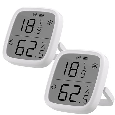 Pcs Sonoff Snzb D Lcd Smart Temperature Humidity Sensor App Real Time Monitoring Work With Zb