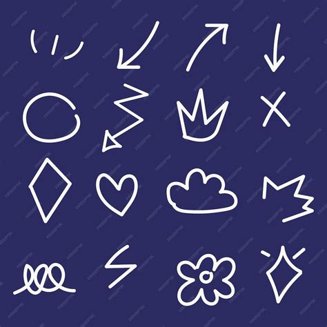 Premium Vector Handrawn Doddles Fun Pack