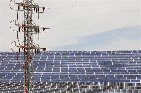 A Photo Voltaic Solar Power Station Stock Image C0268138 Science Photo Library