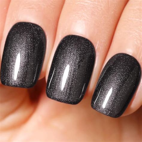 Ozzeal Pearl Gel Nail Polish Black Glitter Gel Nail
