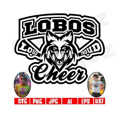Lobos Cheer Svg Team Clipart Lobo Cheer Svg Spirit Shirts Pn Inspire