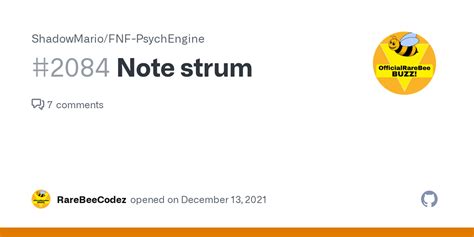 Note Strum · Issue 2084 · Shadowmariofnf Psychengine · Github