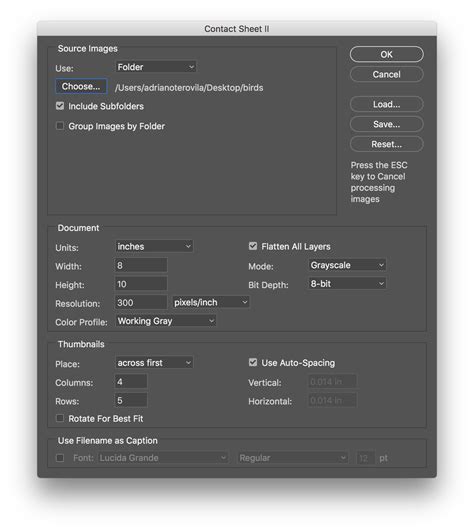 How to create a contact sheet in Adobe Photoshop CC — aows