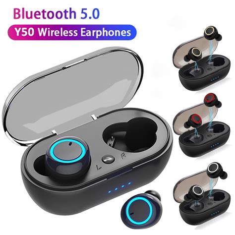 Y50 Bluetooth Earphone Noise Reduction Hifi Stereo Wireless Headphones Waterproof With