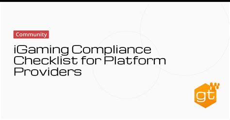 Igaming Compliance Checklist For Platform Providers In 2026