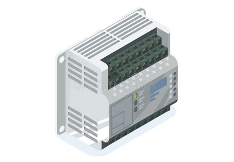 Plc Factory Logic Controller Stock Vector Illustration Of Equipment