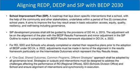 Bedp 2030 By Deped Planning Service Director Roger Masapol Copypptx