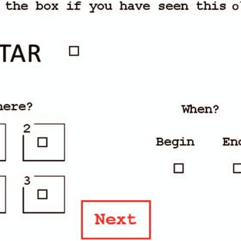 Sample Of A Cued Recall Test Screen For The Different Elements Of Download Scientific Diagram