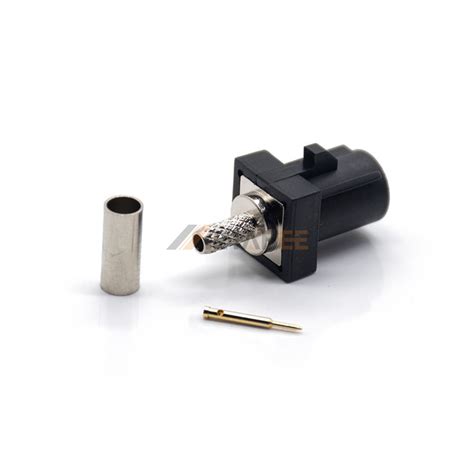 Fakra A Plug Connector Crimp Attachment For Rf174 Coax Metabeeai