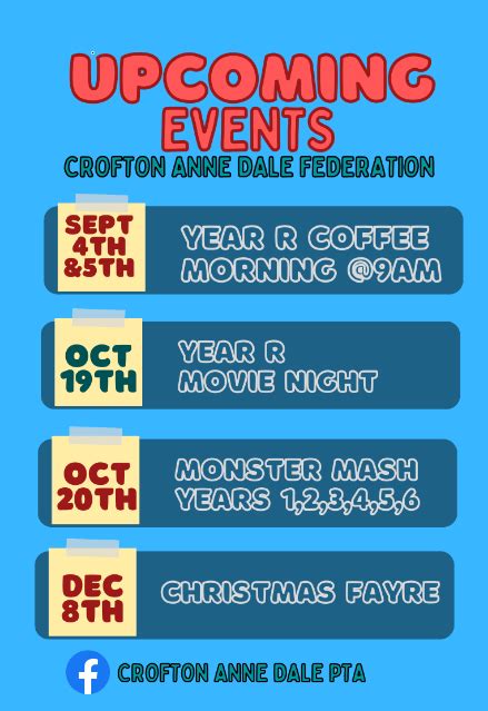 Crofton Anne Dale Federation Pta Events