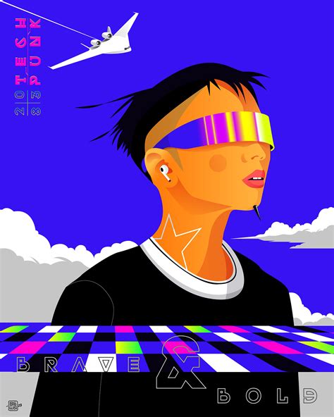 Tech Punk Illustration Series Behance