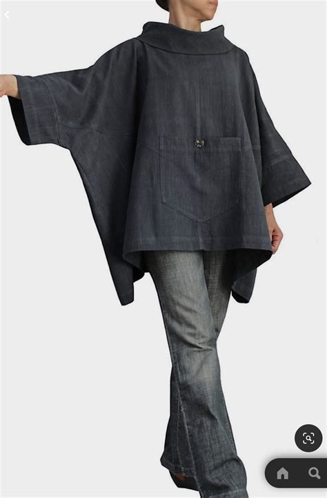 Poncho Tunic Oversized Cotton Bohemian Poncho Poncho Shirt