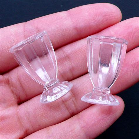 Miniature Milkshake Glass Dollhouse Ice Cream Sundae Glasses Mini
