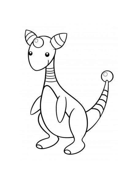 Pokemon Ampharos Coloring Pages Free Printable