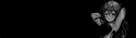 Hot Anime Girl And Black And White Background Genshin Impact 2k Wallpaper