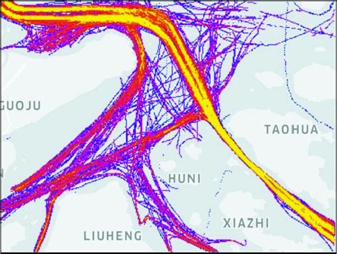Vessel Traffic Patterns In Ningbo Zhoushan Waters A AIS Density Map