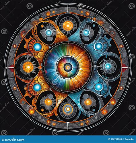 Fibonacci Sequence Circular Spiral Illustration For Adults Beautiful Design And Printable