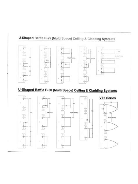 U Shaped Baffle P 25 Multi Space Ceiling And Cladding Systems Pdf