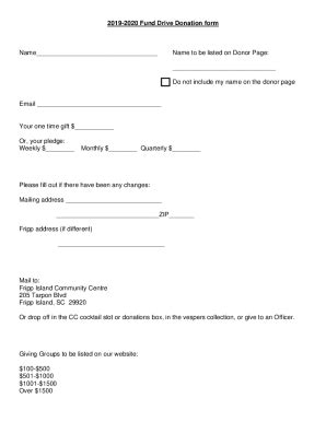 Fillable Online Fripp Island Community Centre And All Frippicc