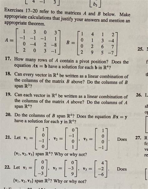 solved 3] exercises 17 20 refer to the matrices a and b