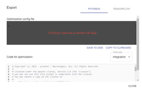 error while exporting the model · issue 77 · neuralmagic sparsify · github