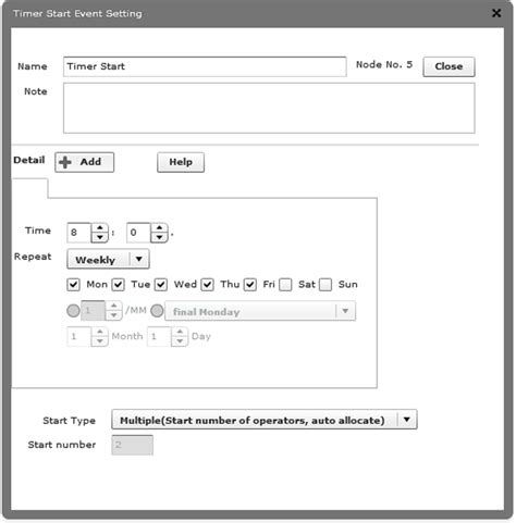 Timer Start Event Questetra Support