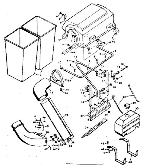Craftsman Sears Grass Catcher Parts Model 502249352 Sears Partsdirect