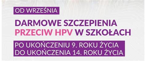 Darmowe szczepienia przeciwko HPV w szkołach Powiatowa Stacja