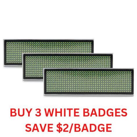 Programmable Bluetooth LED Badge Magnetic Name Tag For Work Etsy