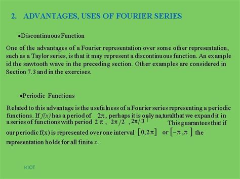 Knowledge Institute Of Technology Fourier Series Prepared By