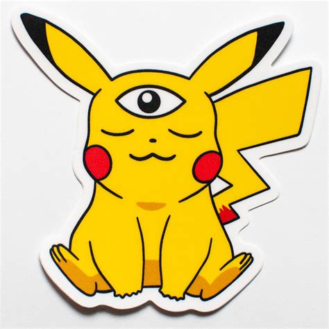 Pikachu Sticker Ubicaciondepersonascdmxgobmx