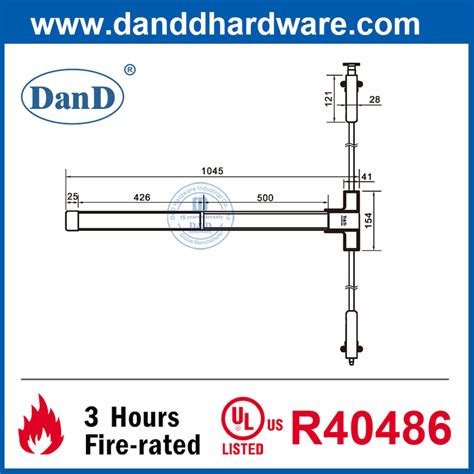 Panic Push Bar Lock Stainless Steel UL Listed R40486 Exit Door Push Bar DDPD004 Buy Exit Door