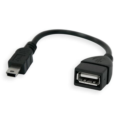 Купити OTG перехідник USB MiniUSB тип-B Чорний, відігр кабель ...